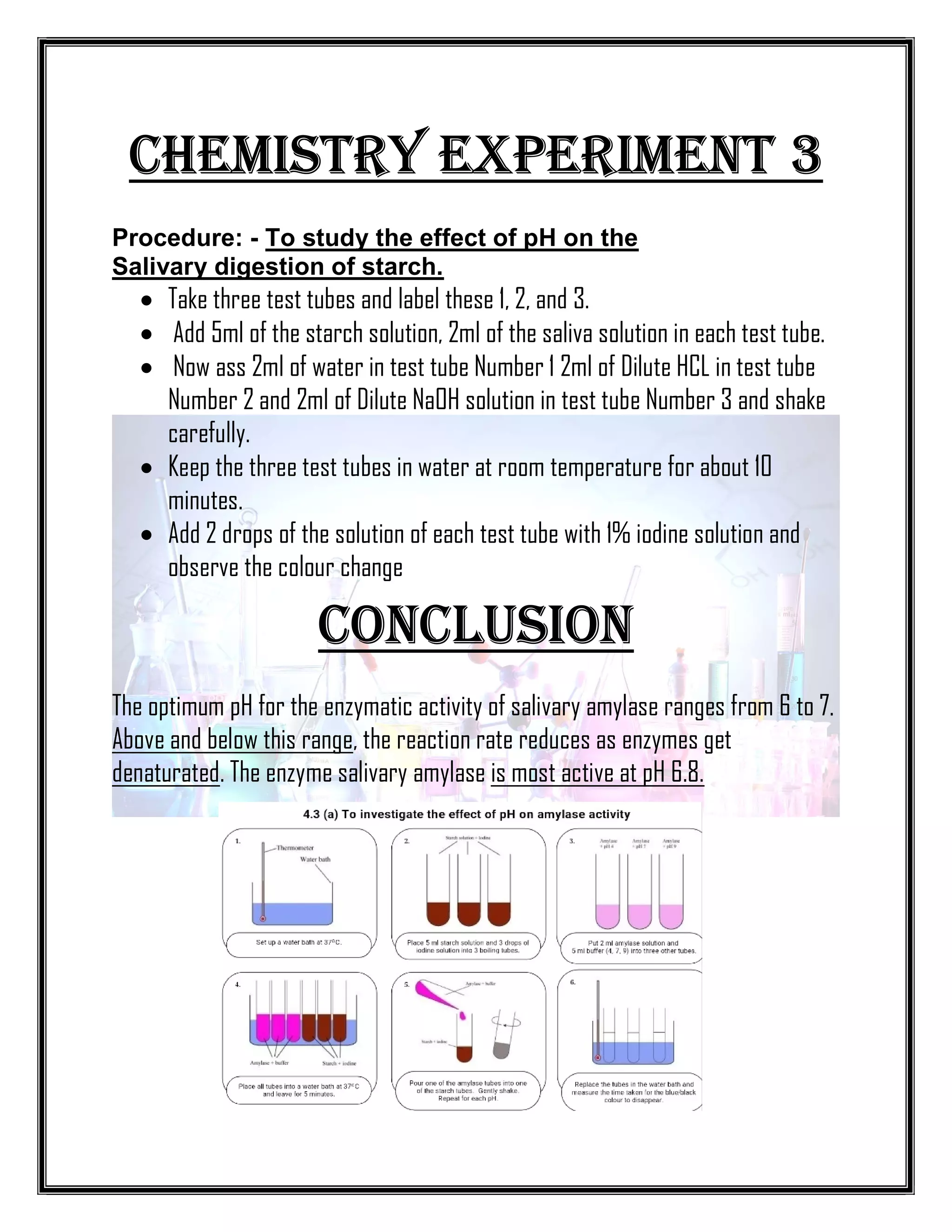 Chemistry investigatory project | PDF