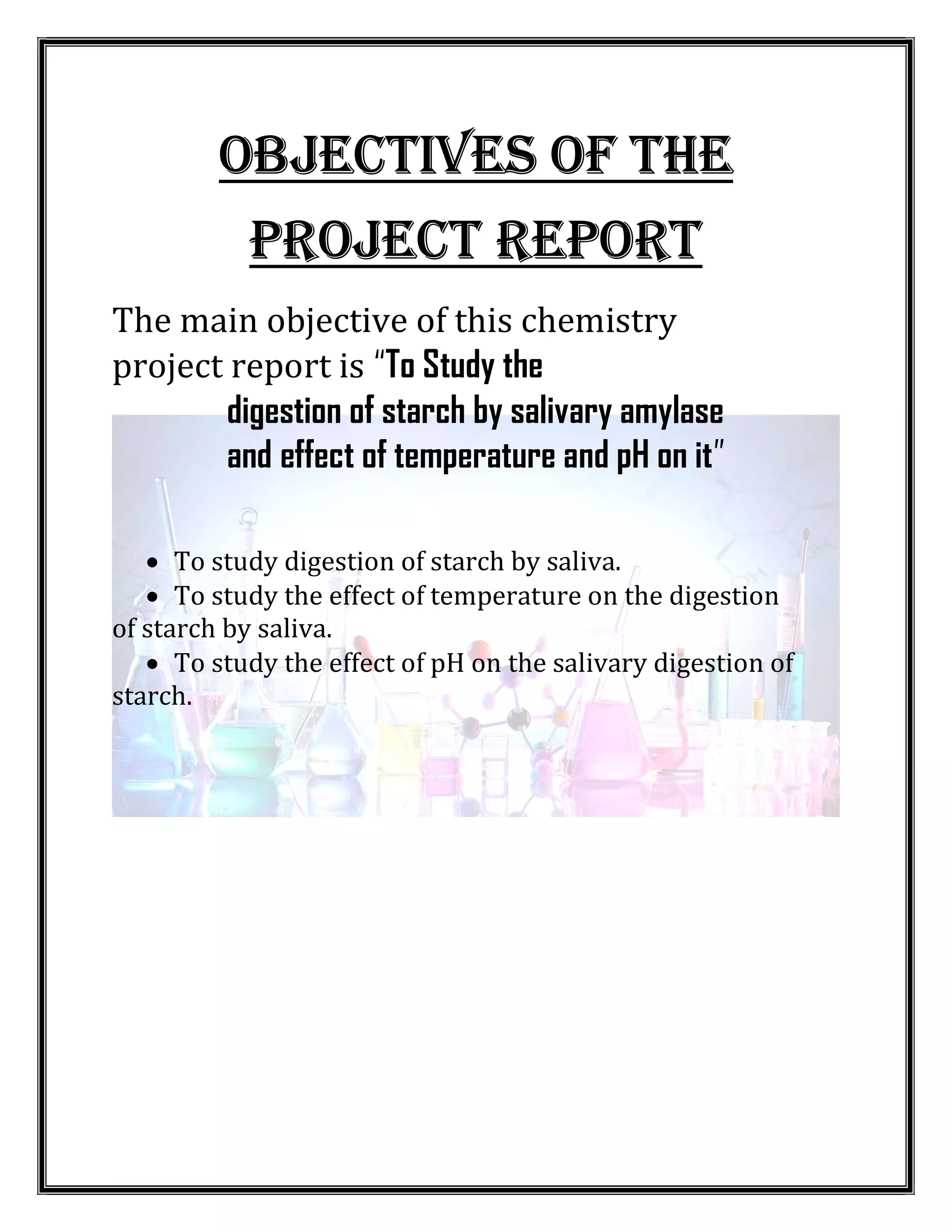Chemistry investigatory project | PDF