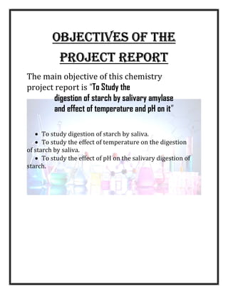 Chemistry investigatory project | PDF