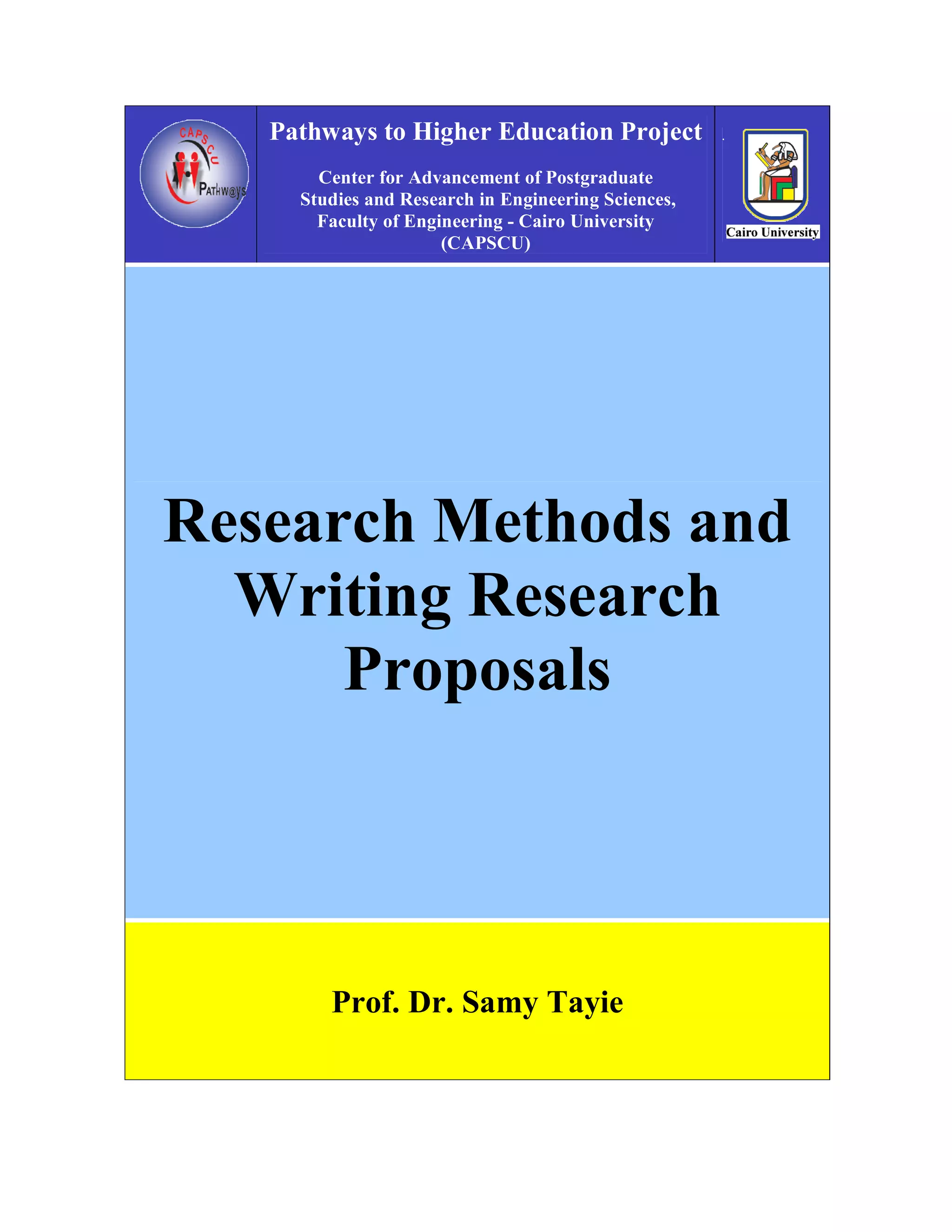 C3 1 Research Methods And Writing Research Proposals | PDF