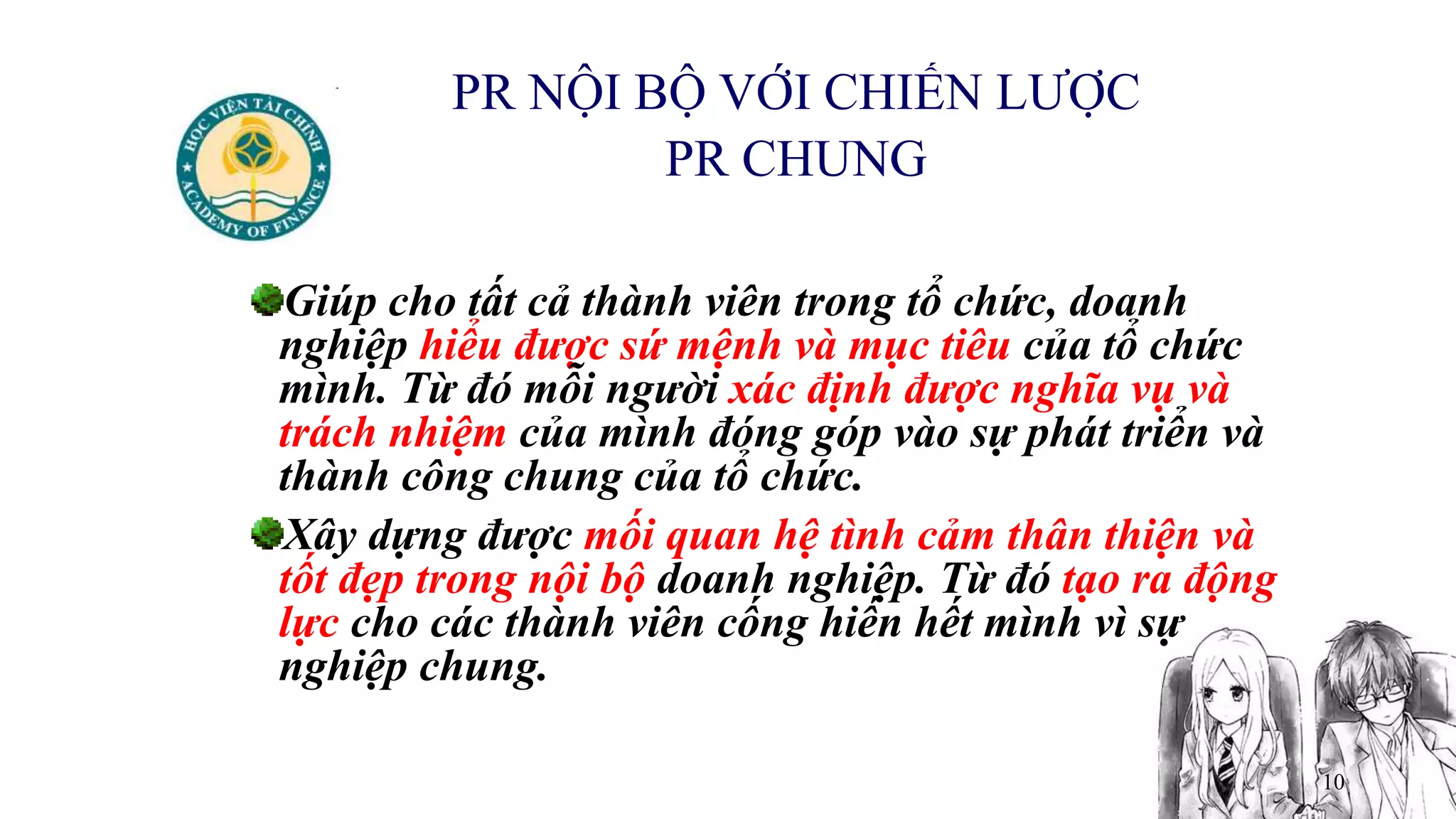 Chương 3: PR (PR nội bộ) | PPTX