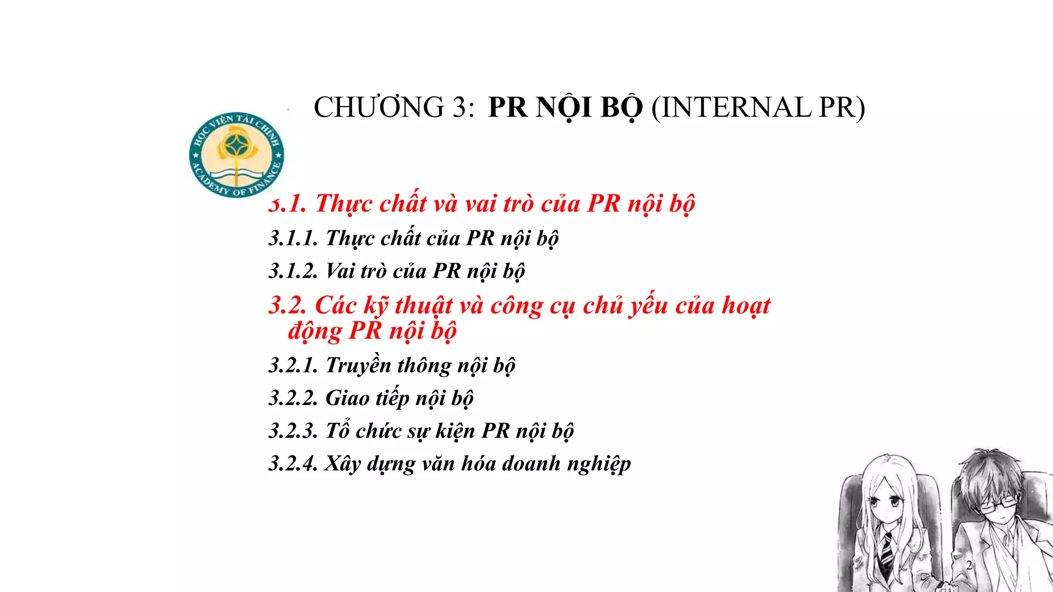 Chương 3: PR (PR nội bộ) | PPTX