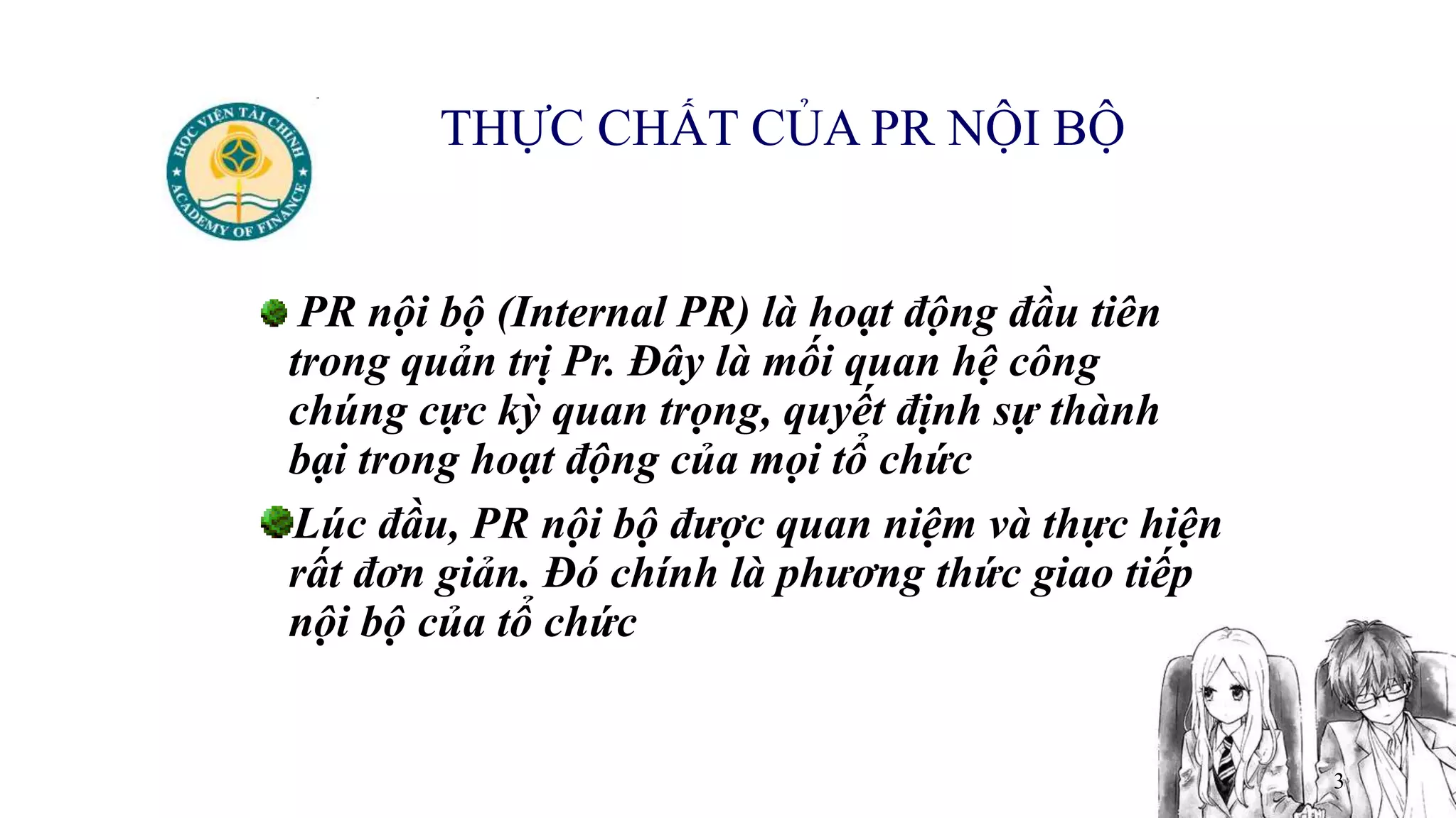 Chương 3: PR (PR nội bộ) | PPTX