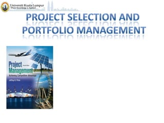 Project Management C3 -project_selection_and_portfolio_management | PPT