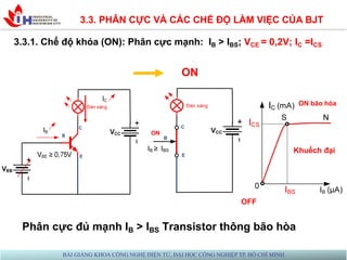 C3-Transistor BJT.pdf dai học công nghiep | PDF