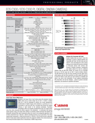 Canon EOS C300 | PDF