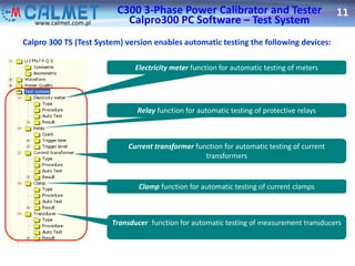 Calmet C300B power calibrator | PPTX