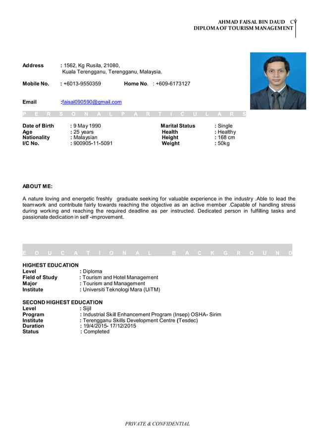 RESUME - Ahmad Faisal | PDF