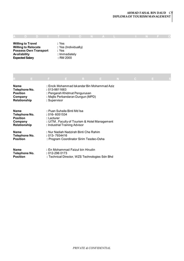 RESUME - Ahmad Faisal | PDF