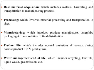 Life cycle assessment of bags final | PPTX