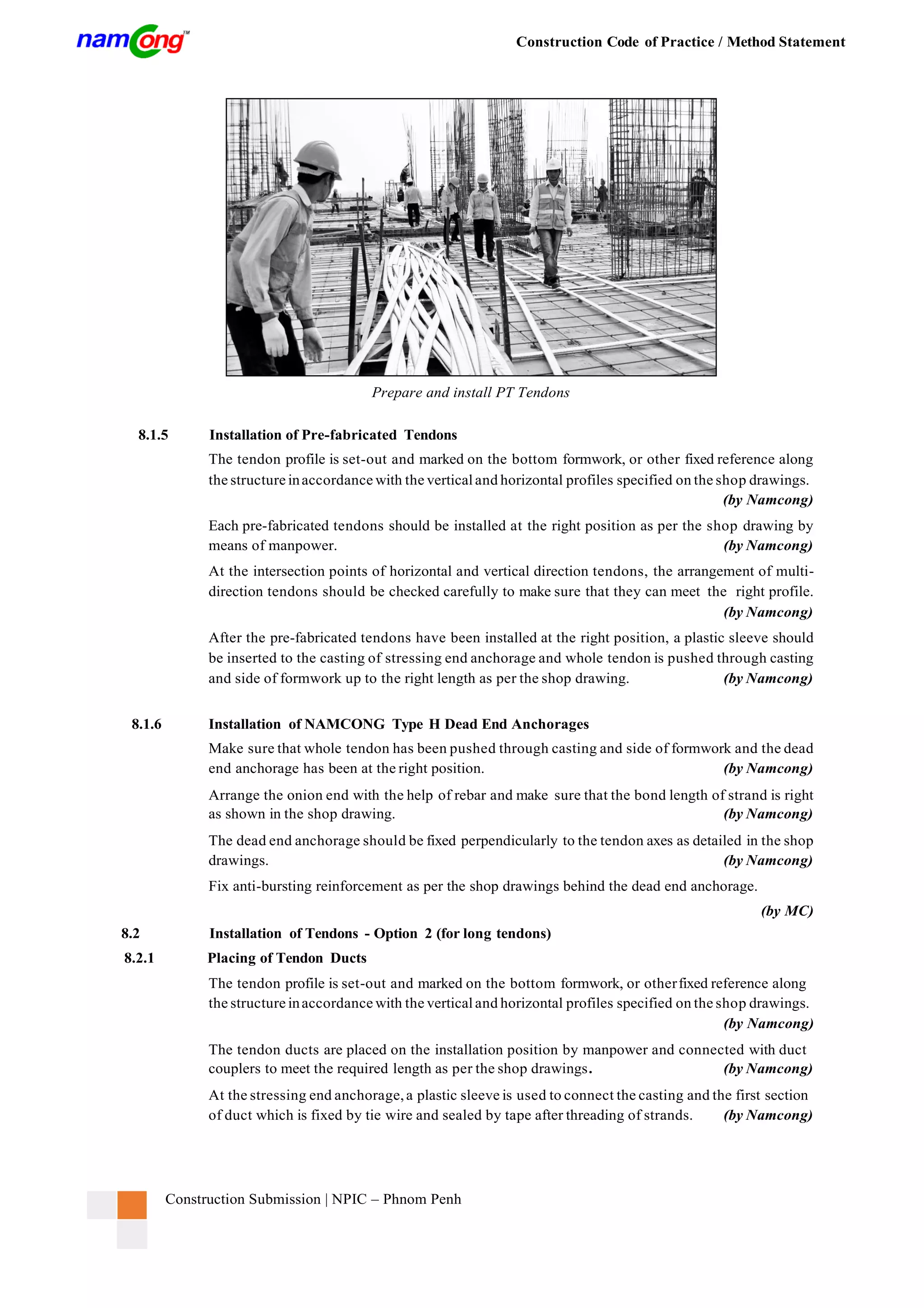 01 Construction Code of Practice - Method of Statement | PDF