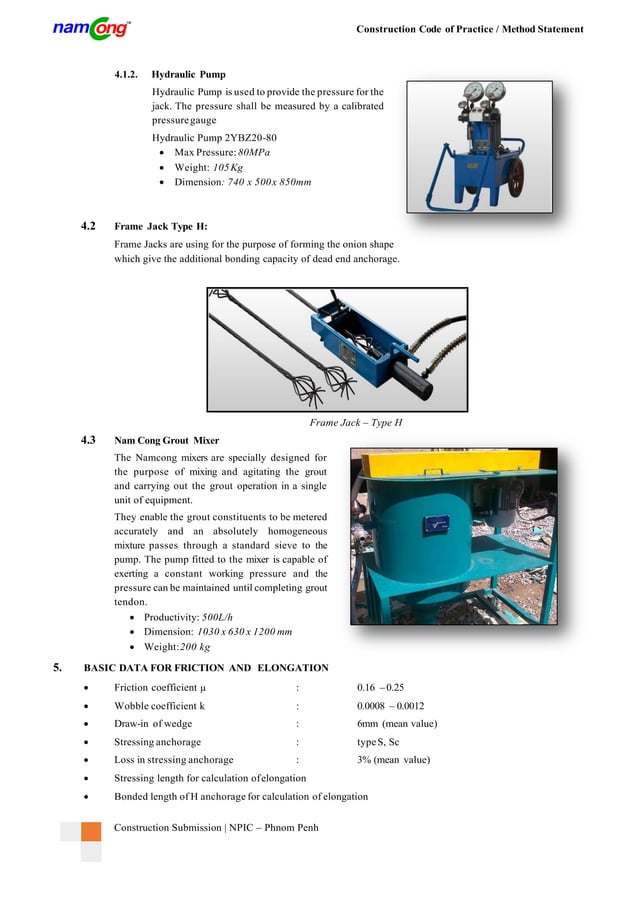 01 Construction Code of Practice - Method of Statement | PDF