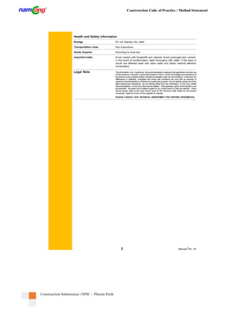 01 Construction Code of Practice - Method of Statement | PDF