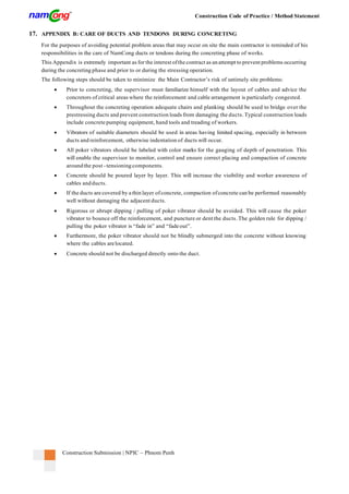 01 Construction Code of Practice - Method of Statement | PDF