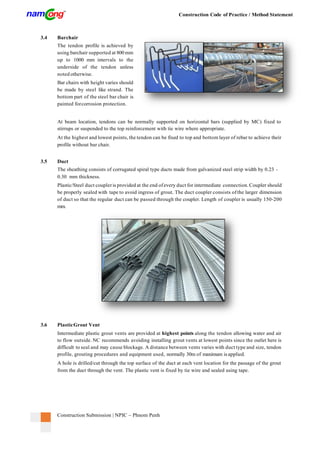 01 Construction Code of Practice - Method of Statement | PDF