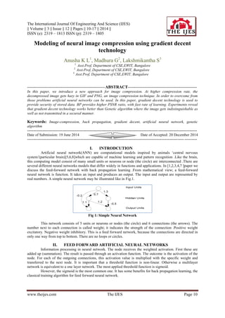 Modeling of neural image compression using gradient decent technology | PDF