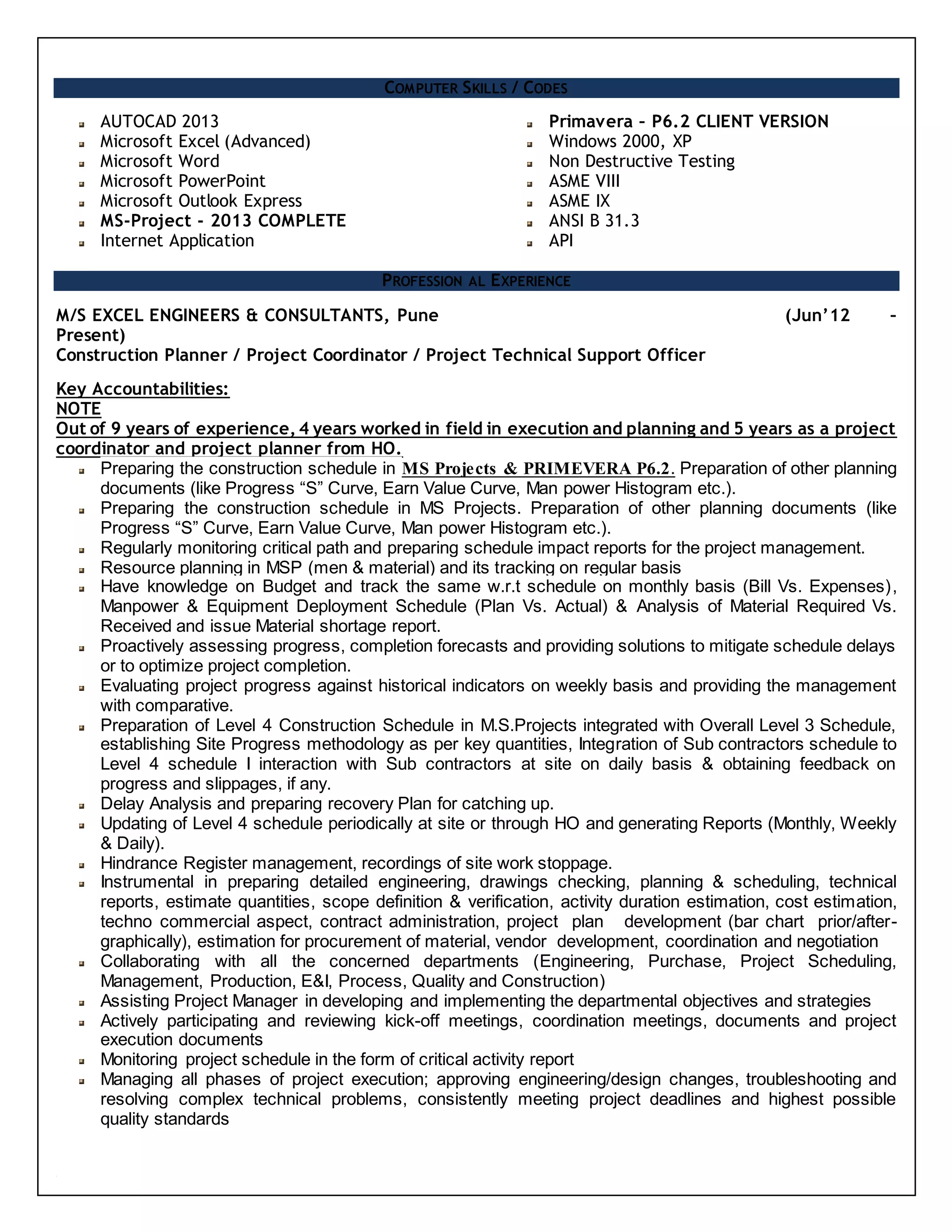 Saddam Gogi - CV - MECH | DOCX
