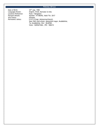 Saddam Gogi - CV - MECH | DOCX