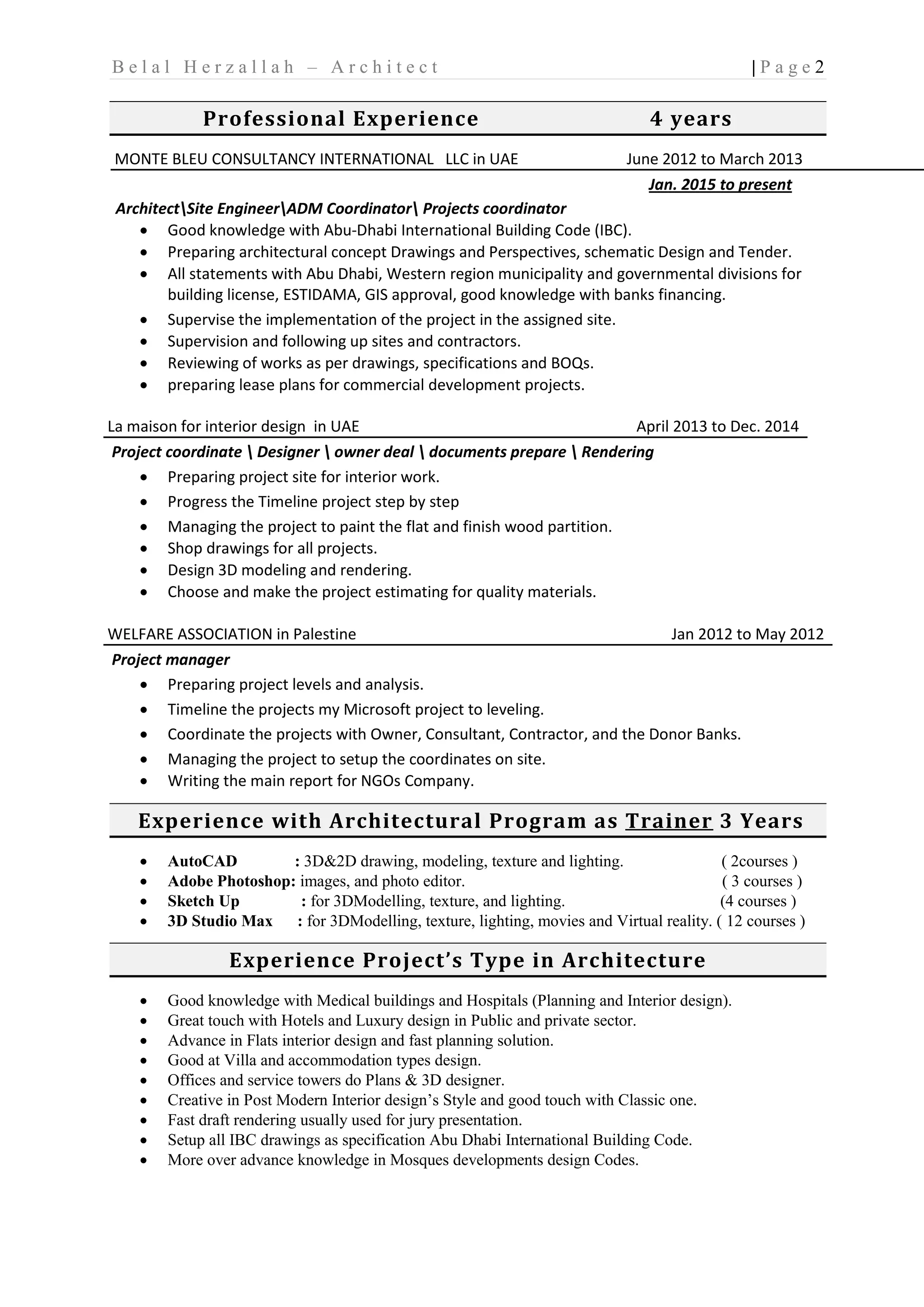 Belal HR Hezallah CV abudhabi | PDF