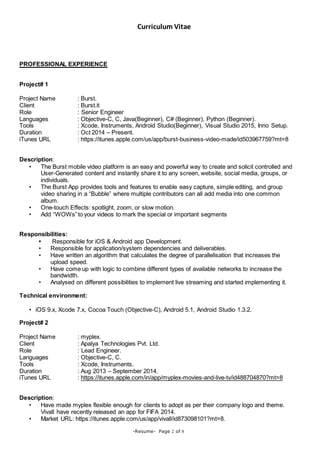 Shiva_CV | DOCX | Computer Software and Applications | Computing