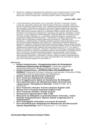 CV-PL Grażyna Studzińska Cavour_kwiecień2016 | PDF