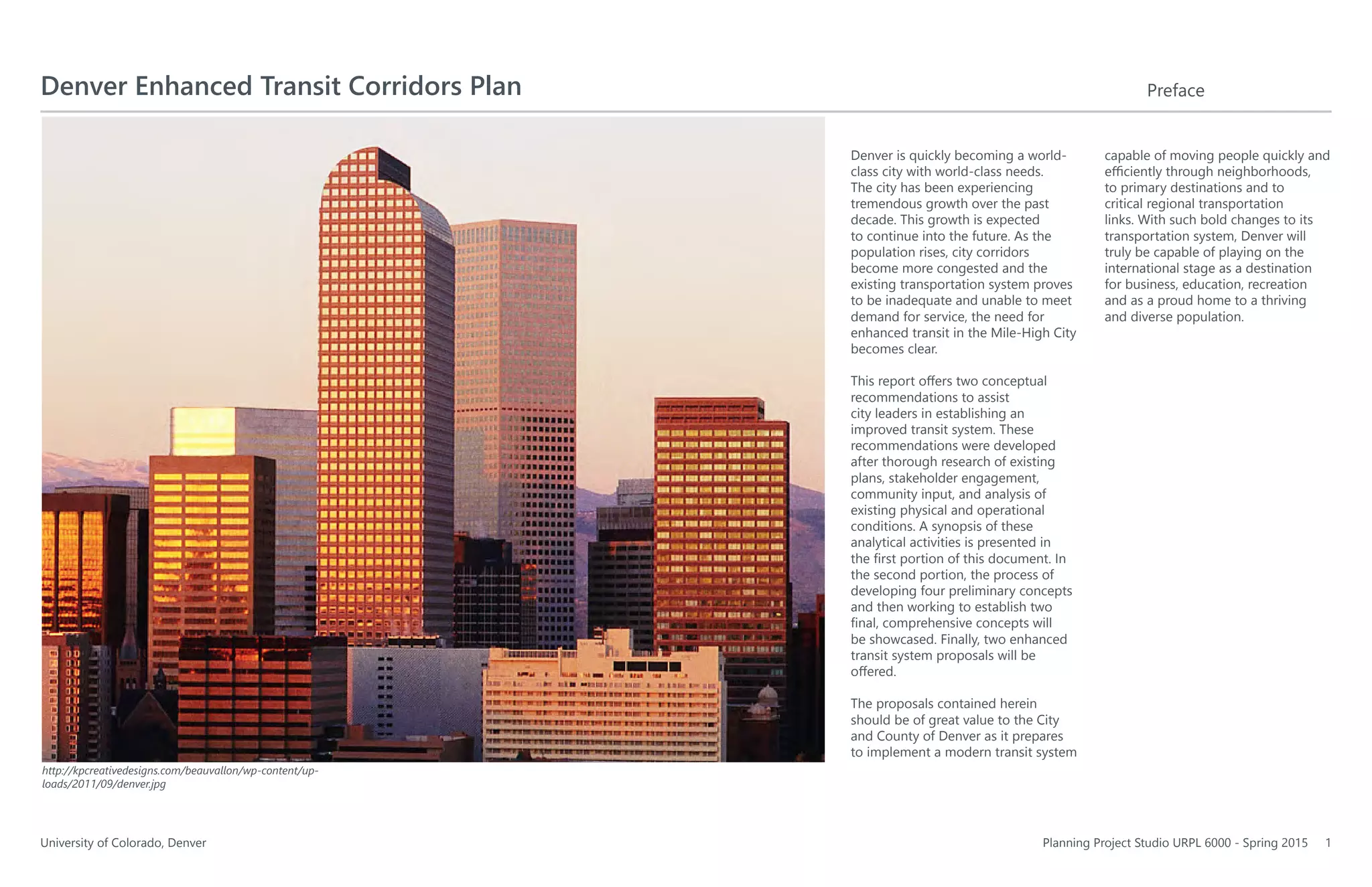 Denver Enhanced Transit Corridors | PPT