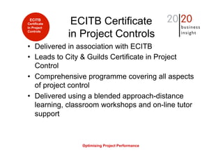 Project Controls Expo - 31st Oct 2012 - Improving Professionalism in ...