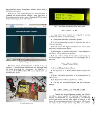 Video Surveillance Using Raspberry Pi Architecture | PDF