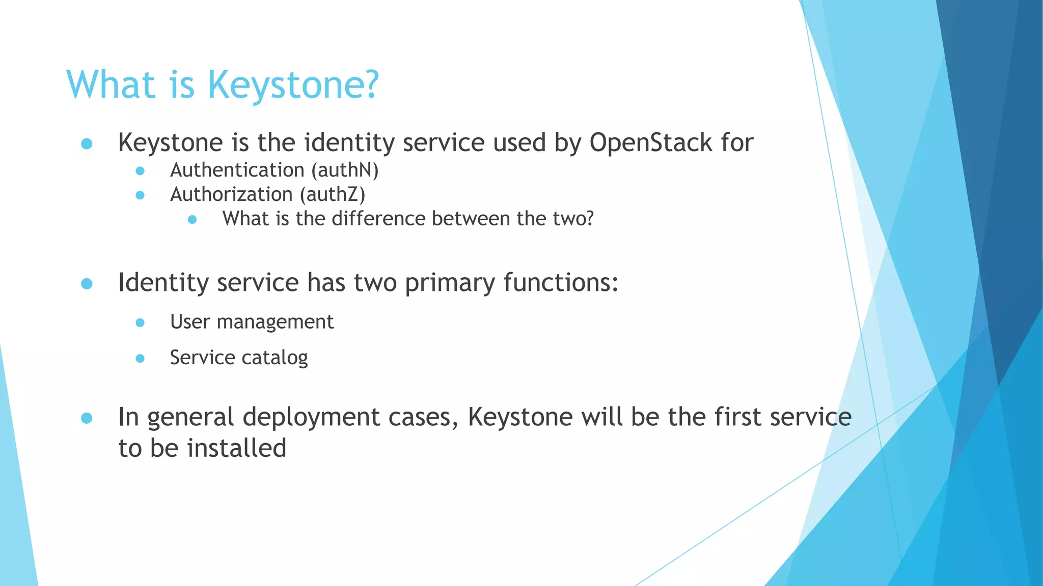 OpenStack Keystone | PPT