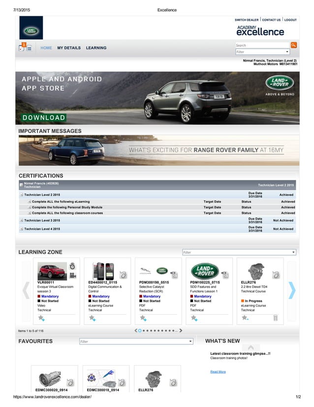 Excellence land rover | PDF