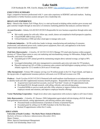LukeSmithResume2015 | PDF