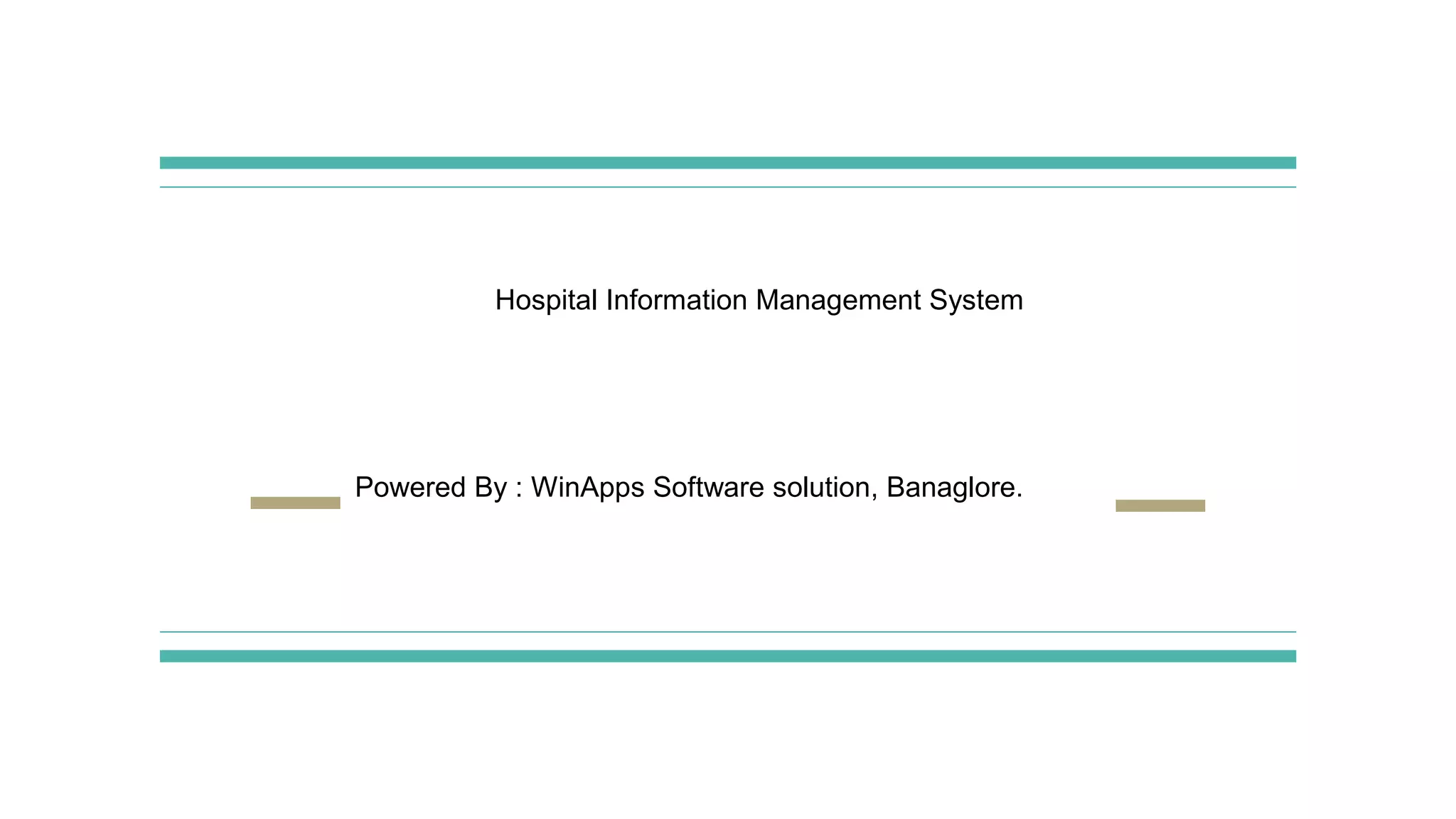 Hospital Management System Presentation | ODP