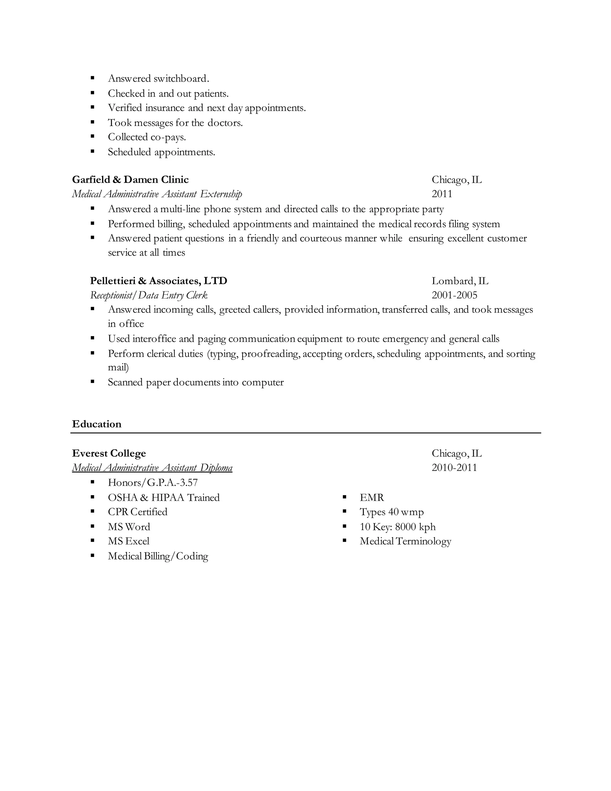 Updated Resume 2016 | DOCX