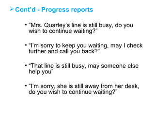 PROFESSIONAL MANNERS OF HANDLING TELEPHONES | PPT