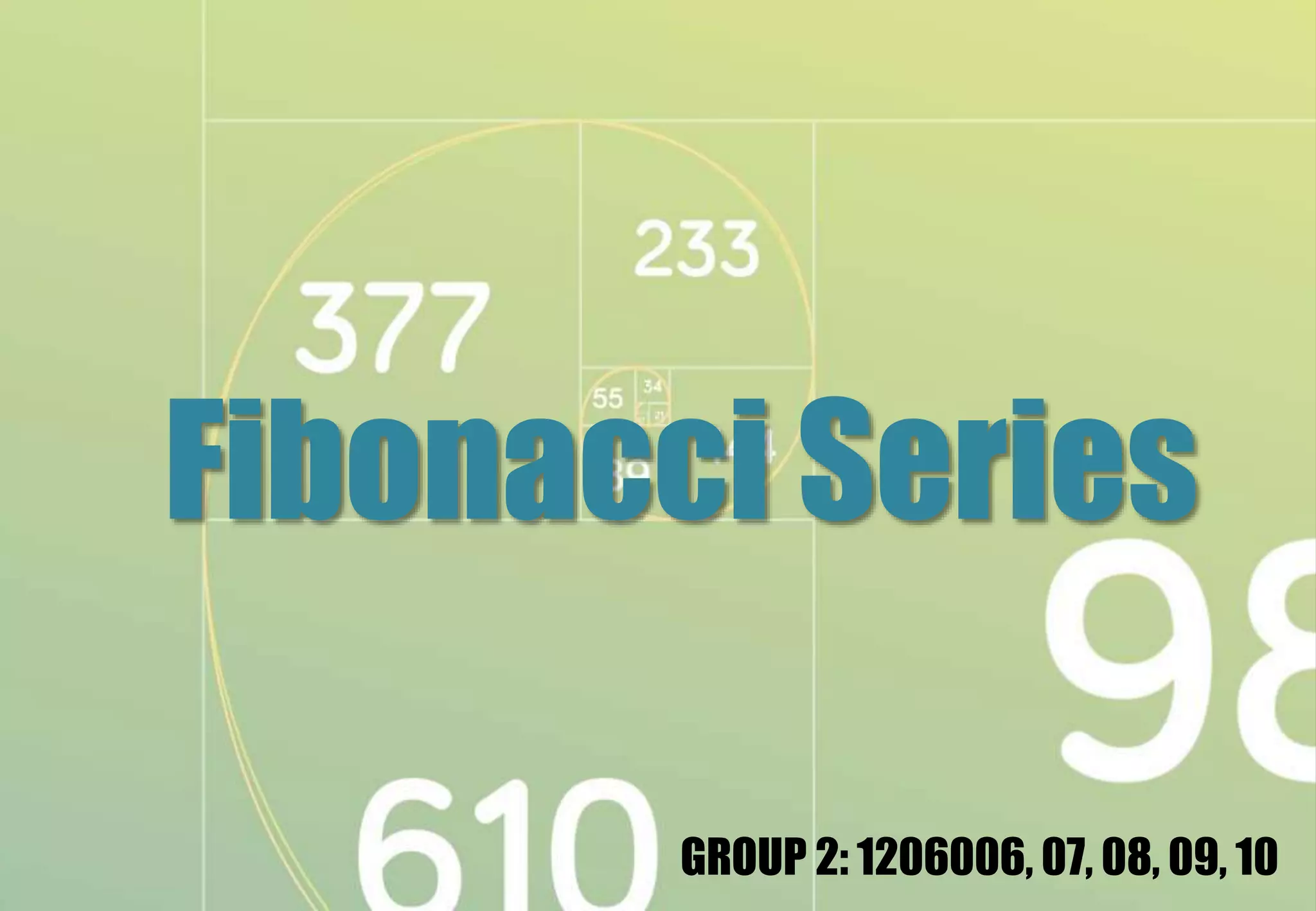 Fibonacci Series | PPTX