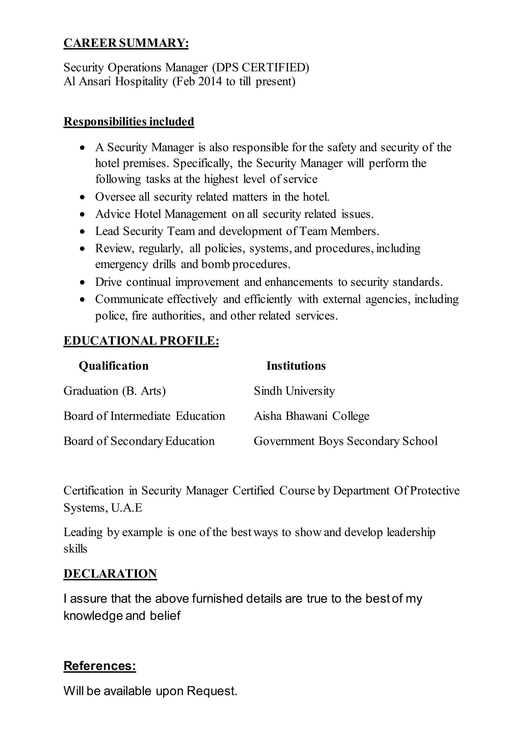 SHER ALI cv (3) | PDF