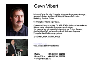 Cevn Vibert Introduction Presentation | PPT
