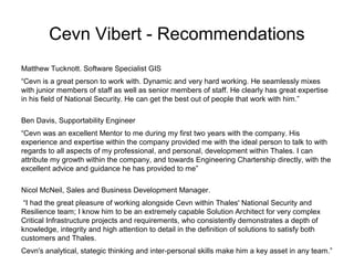 Cevn Vibert Introduction Presentation | PPT