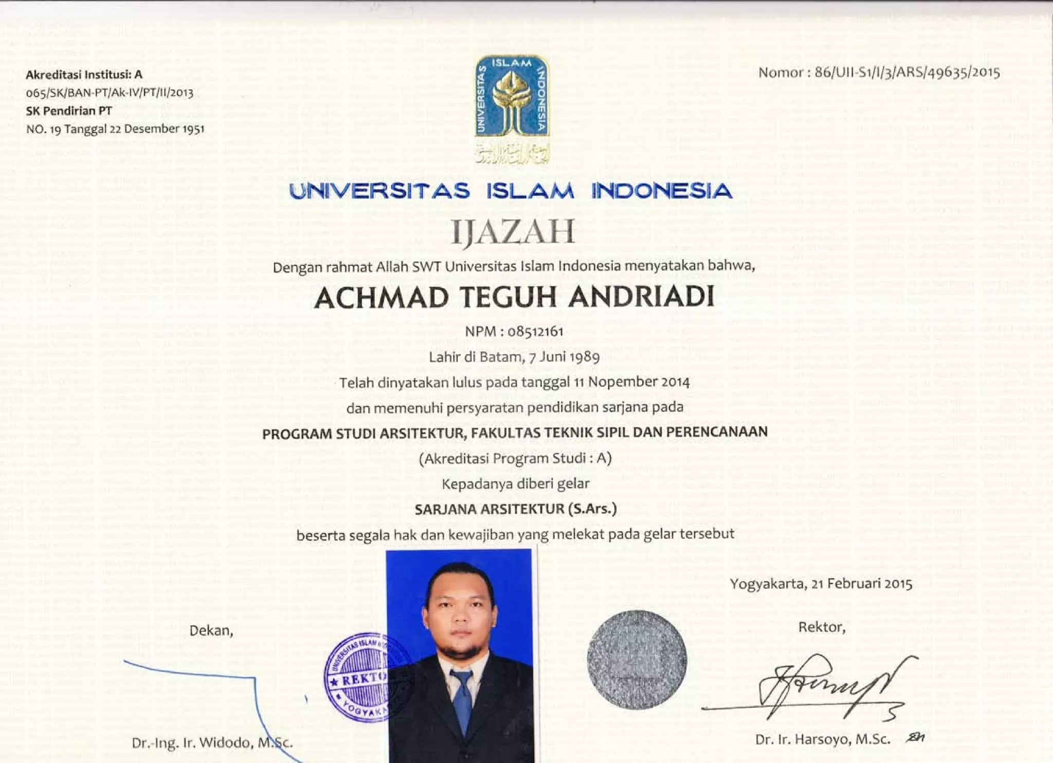 CV ACHMAD TEGUH ANDRIADI | PDF
