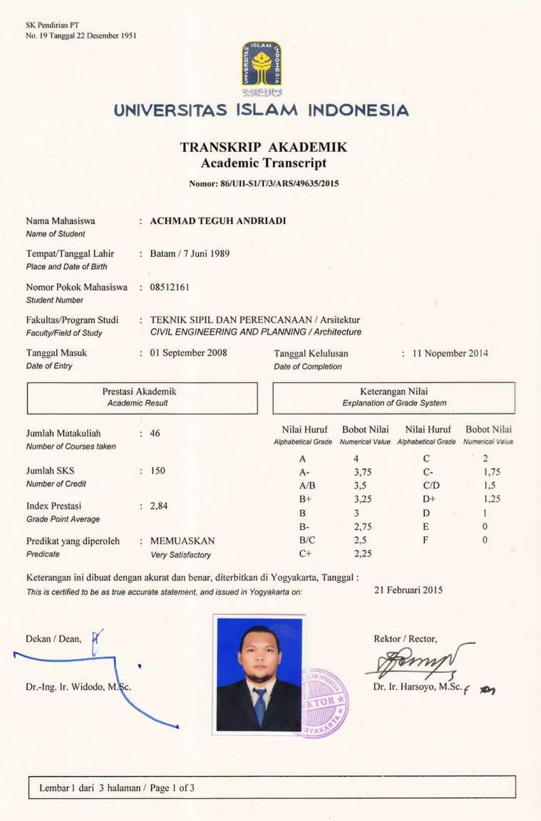 CV ACHMAD TEGUH ANDRIADI | PDF
