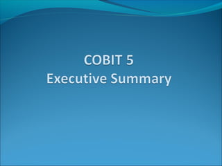 COBIT5-IntroductionS | PPT