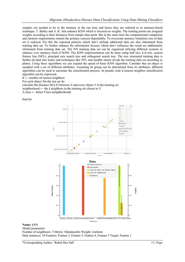 Migraine (Headaches) Disease Data Classification Using Data Mining Classifiers | PDF