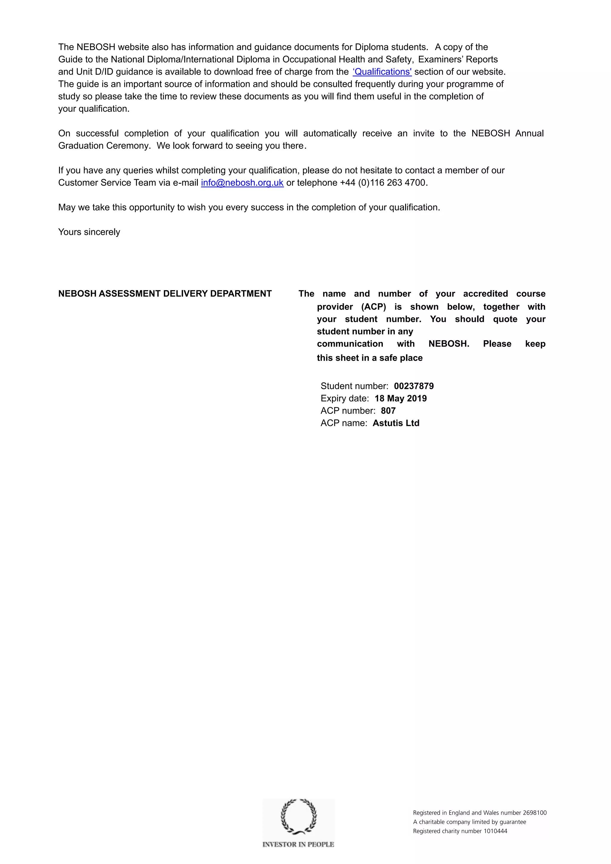 Enrollment Confirmation | PDF