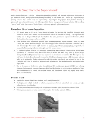 Direct Inmate Supervision CCDC | PDF