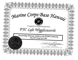 MCBH - Certificate of Appreciation | PDF