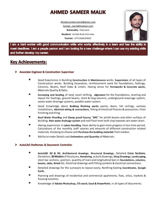 AHMED SAMEER MALIK, New CV | DOCX