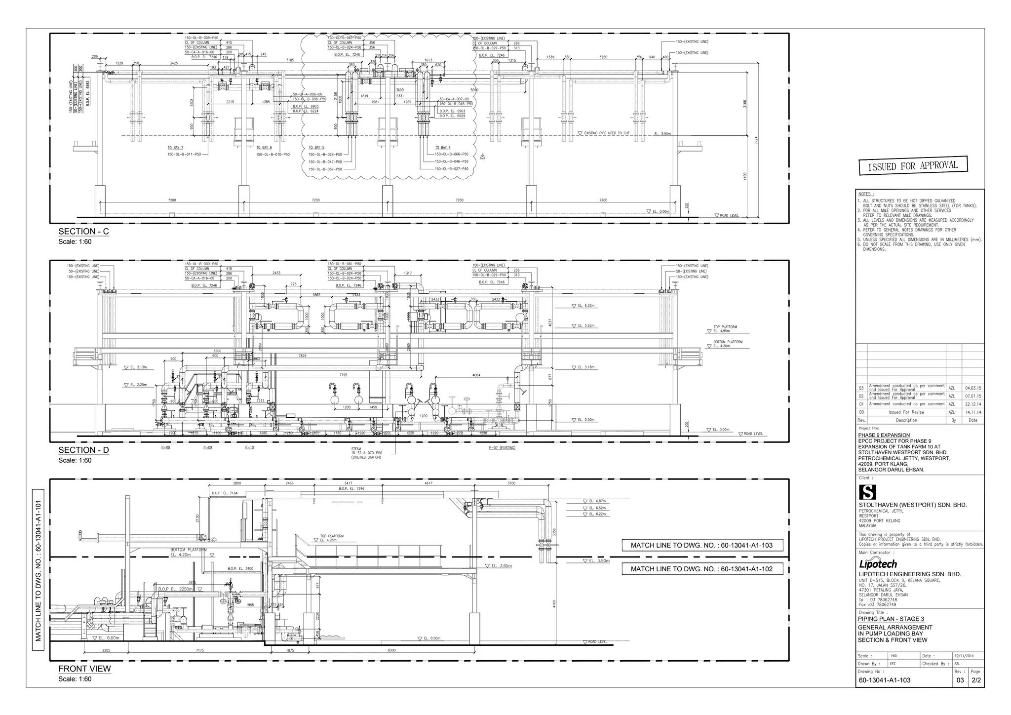 60-13041-A1-103-R03 - Piping Plan - Stage 3 - GA in Pump Loading Bay ...