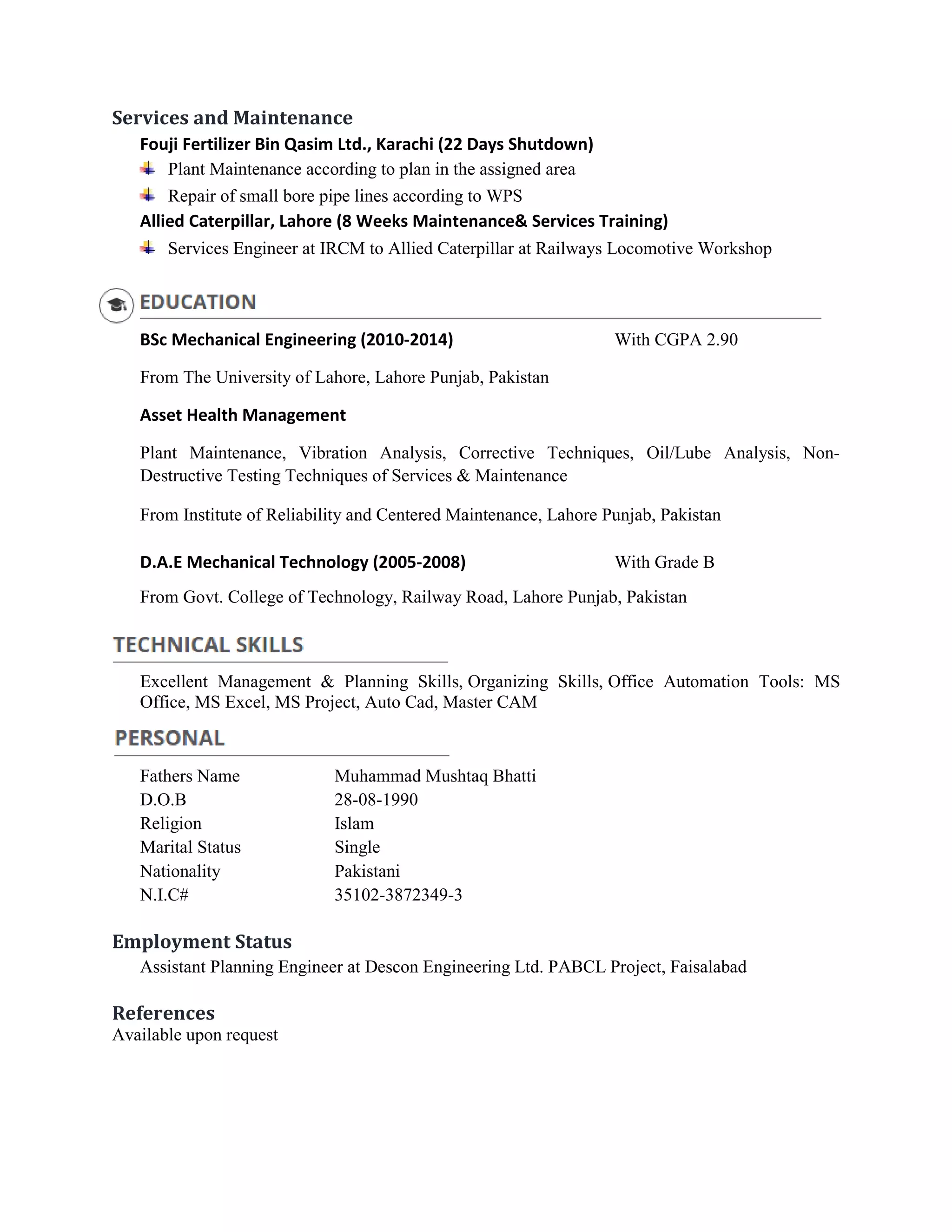 M SALMAN RESUME | PDF