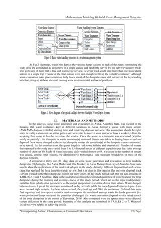 Mathematical Modeling of Solid Waste Management Processes A Case of ...