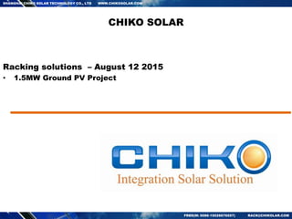 CHIKO Mounting Solutions | PPTX